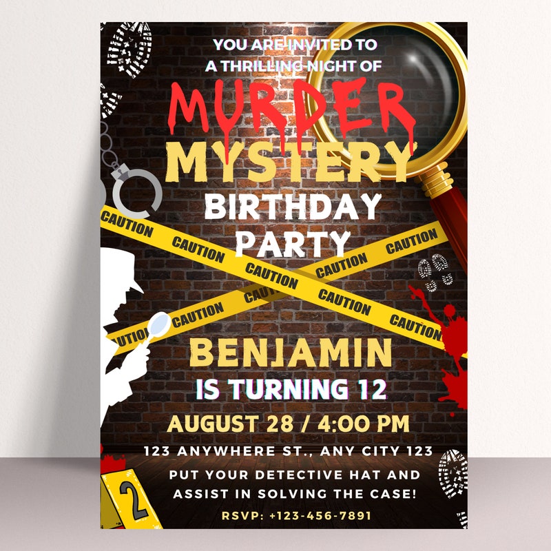 Murder Mystery Invitation - Etsy