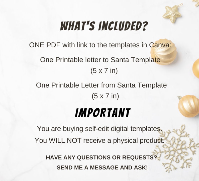 Editable Letter to Santa Template: Printable Christmas Wish List ...