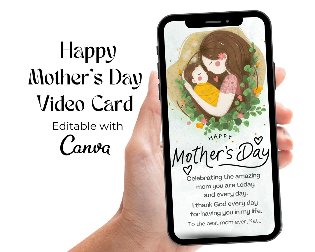 Happy Mother’s Day Video Card, Animated Mother's Day Electronic ...