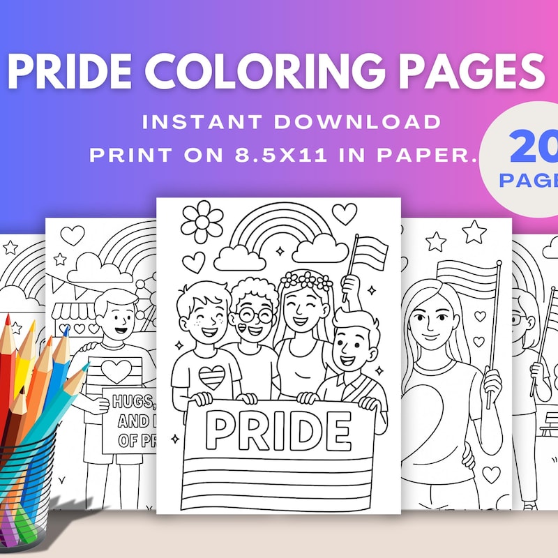 Lgbt Coloring Book - Etsy