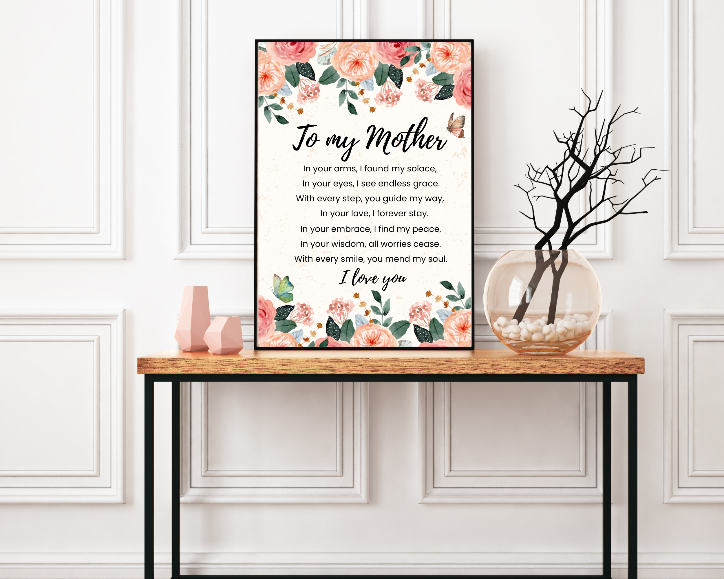 Editable Mom Poem, Printable Gift for Mom, Mother's Day Gift, Greeting ...