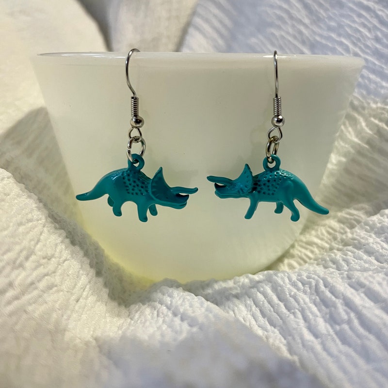 Dinosaur Earrings - Etsy
