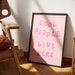 Cool People Live Here Poster, Cool People Poster, Typography Print ...
