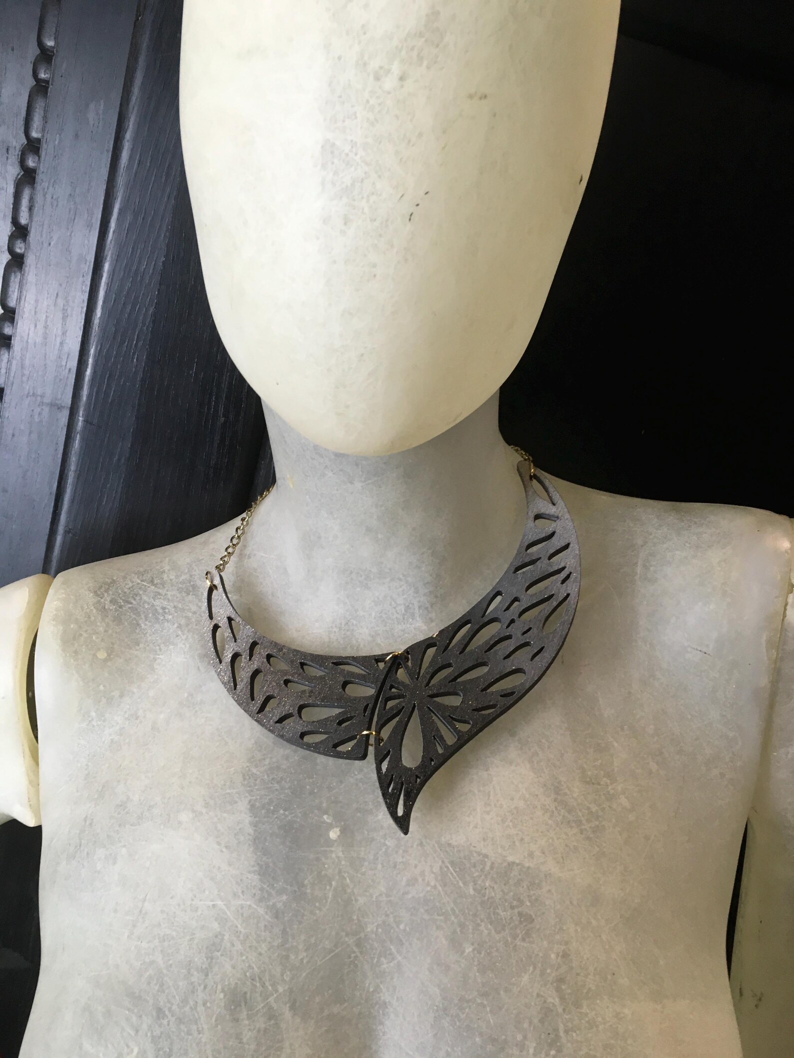 Laser Cut Necklace With Adjustable Chain - Etsy