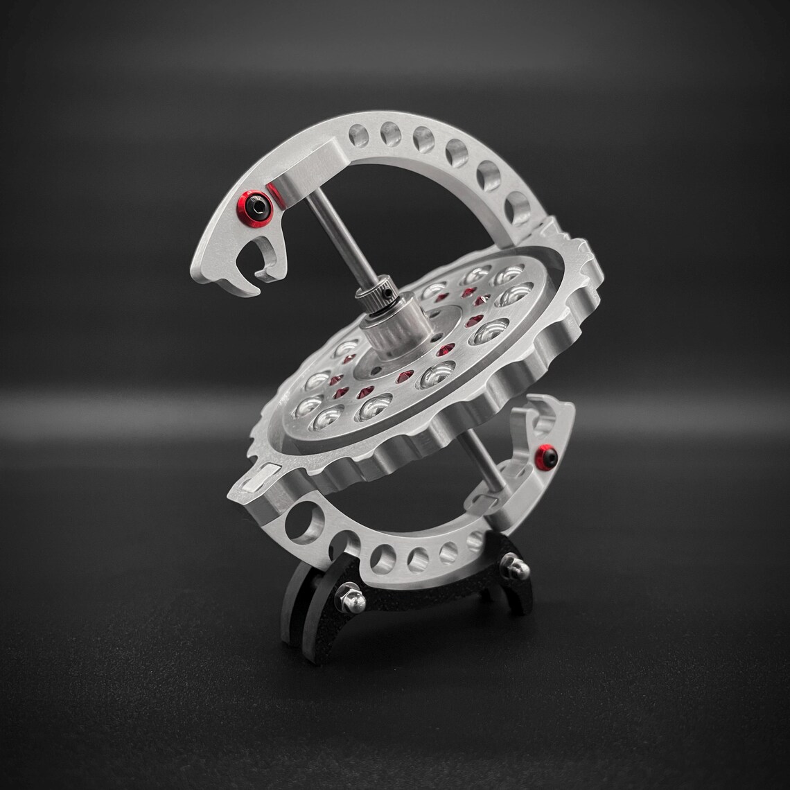 Twin Serpent Gyroscope Display W/ Stand | Modern Desktop Kinetic ...