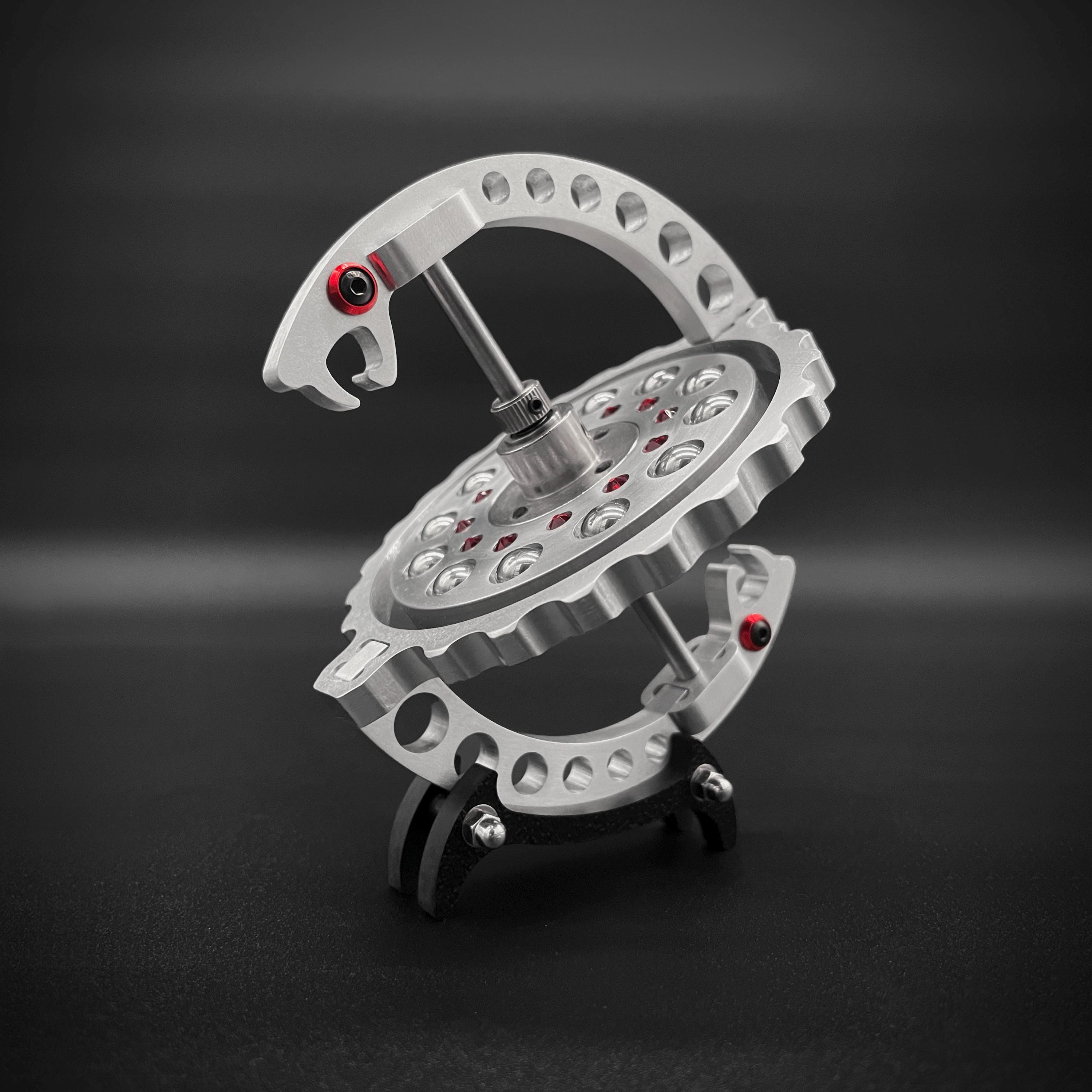 Twin Serpent Gyroscope Display W/ Stand | Modern Desktop Kinetic ...