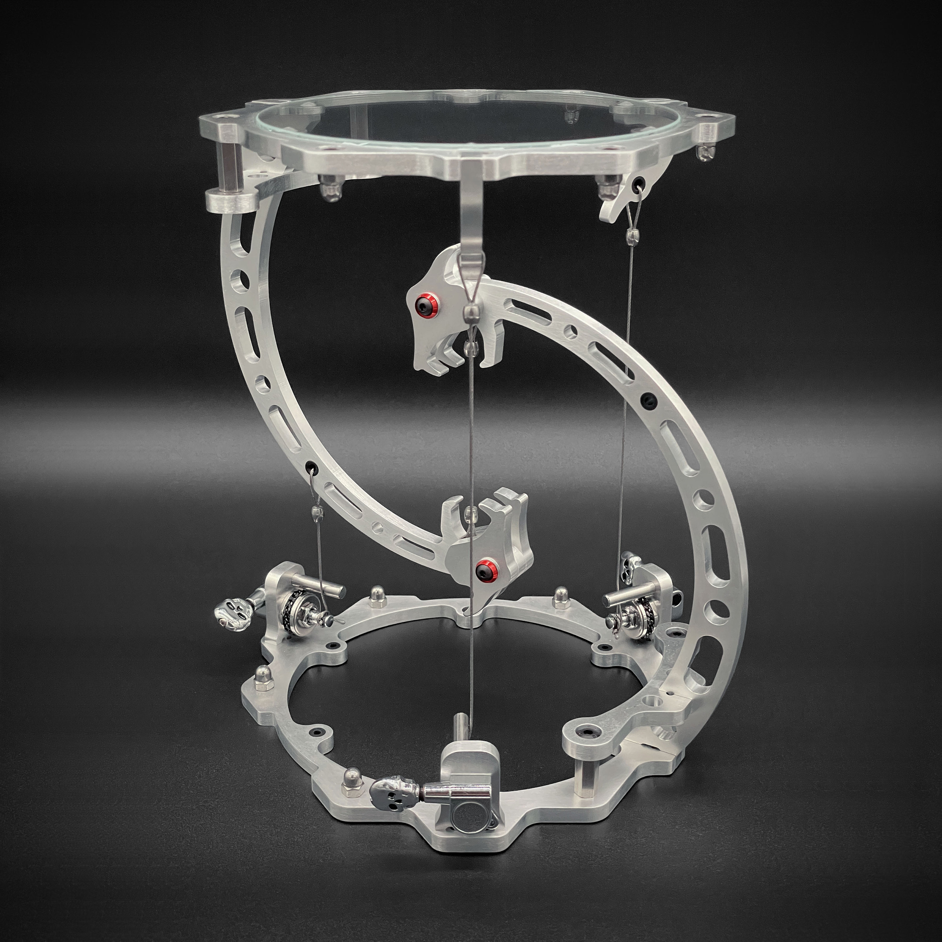 Mechanical Tensegrity Display Stand | Wire Suspended Tabletop Riser in ...