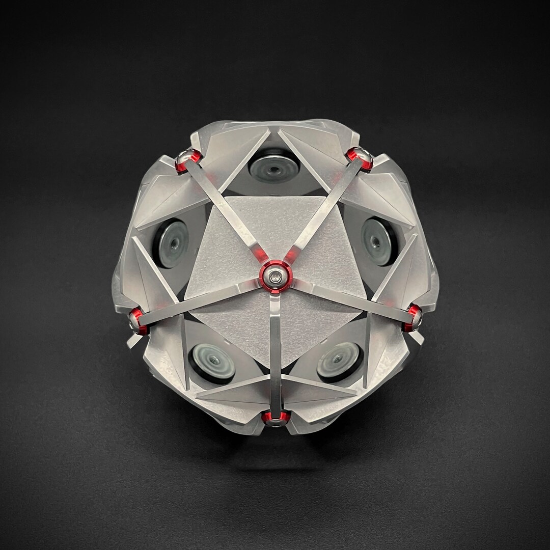 Geometric Icosidodecahedron Decor | Desktop Mechanical Sphere ...