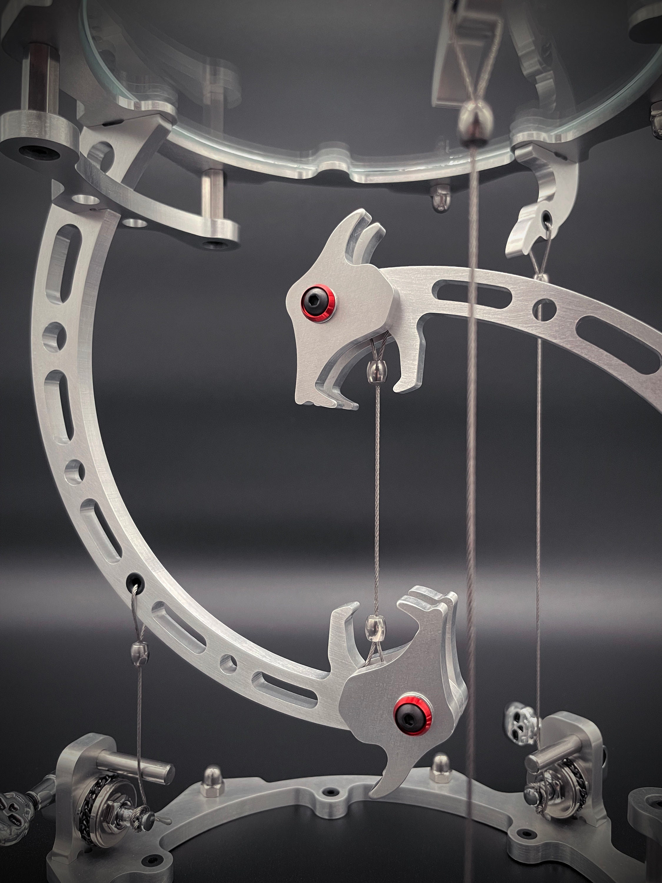 Mechanical Tensegrity Display Stand Wire Suspended Tabletop Riser in ...