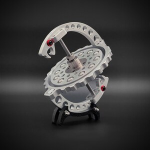 Modern Gyroscope Display W/ Stand | Desktop Kinetic Sculpture in ...