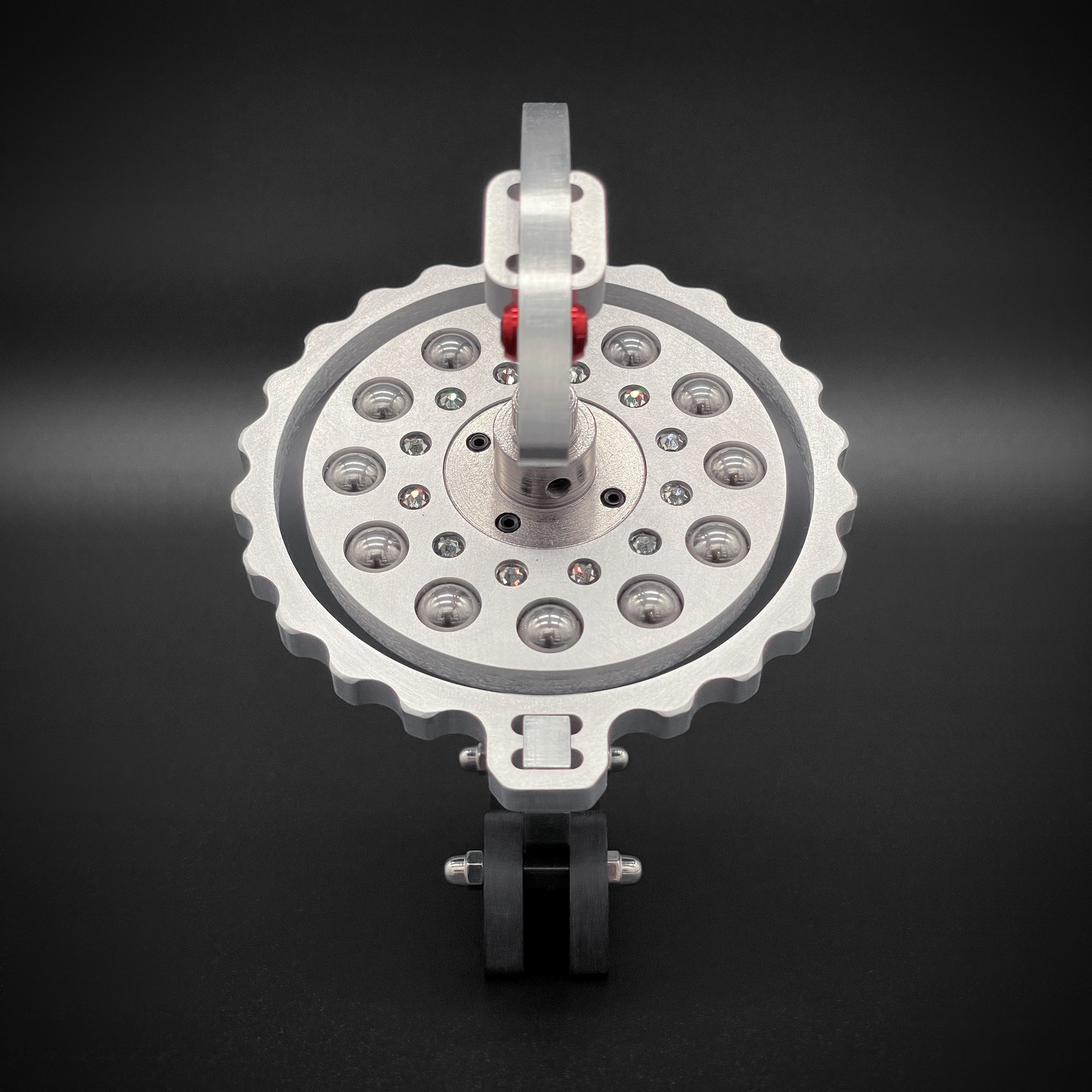 Modern Gyroscope Display W/ Stand Desktop Kinetic Sculpture in Machined ...