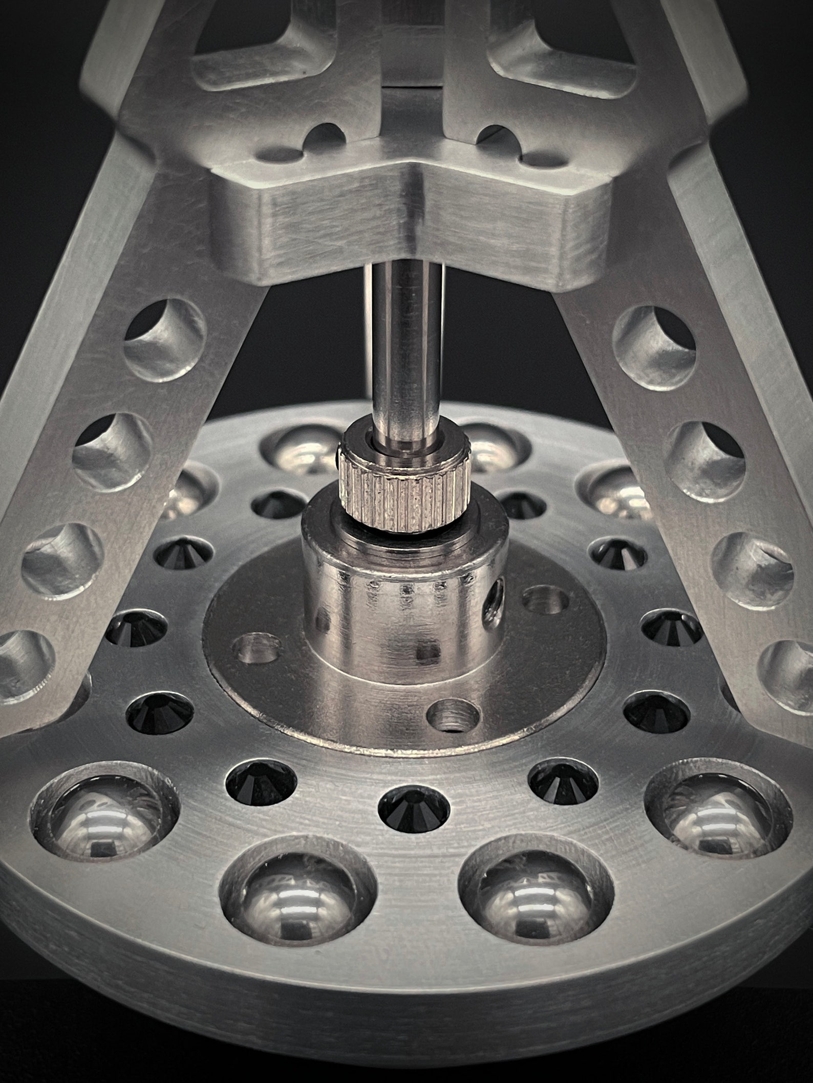 Tetrahedron Gyroscope Display | Desktop Kinetic Sculpture in Machined ...
