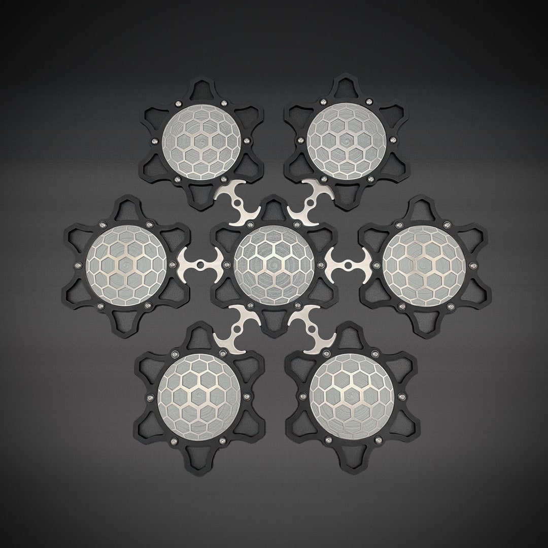 Configurable Hexagonal Wall Art | Geometric Modular Wall Mounted Decor ...