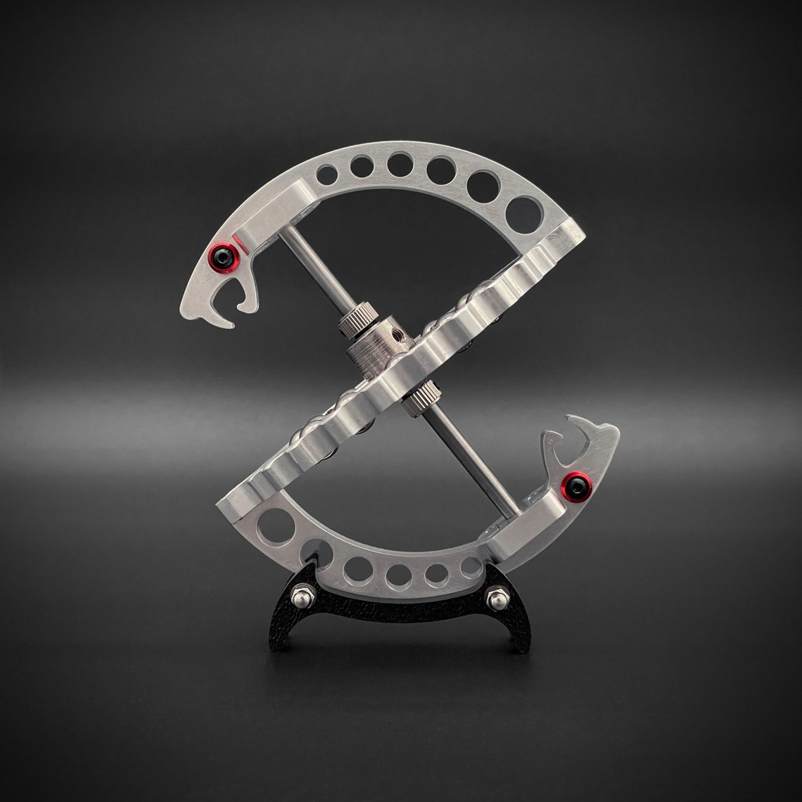 Modern Gyroscope Display W/ Stand Desktop Kinetic Sculpture in Machined ...