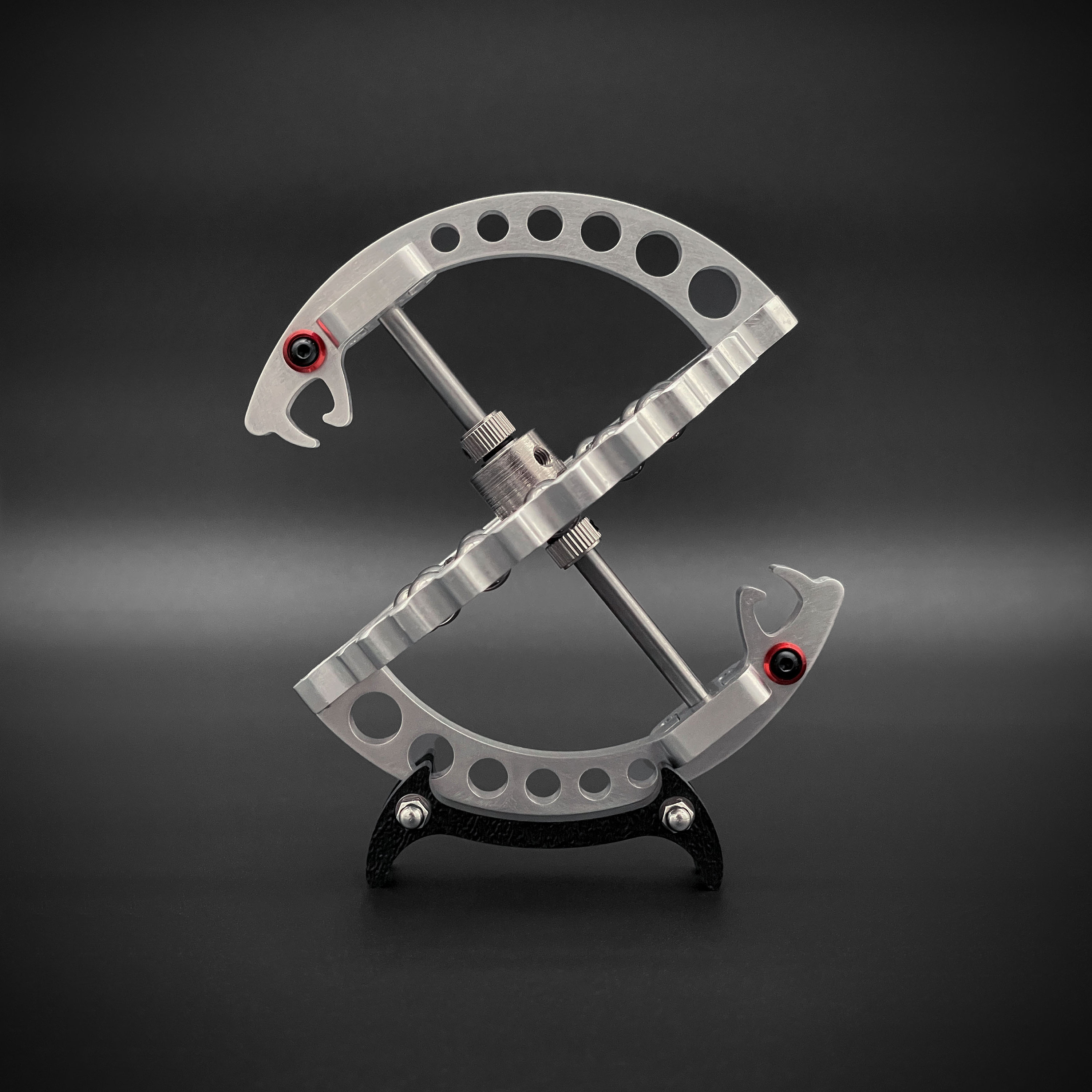 Modern Gyroscope Display W/ Stand Desktop Kinetic Sculpture in Machined ...