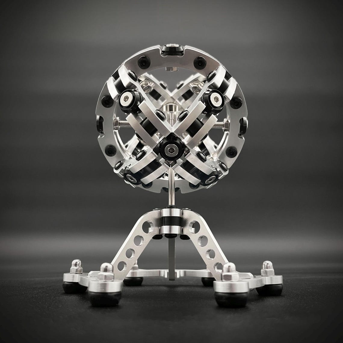 Metal Desktop Fidget Spinner | Kinetic Sculpture | Mechanical Skeleton ...