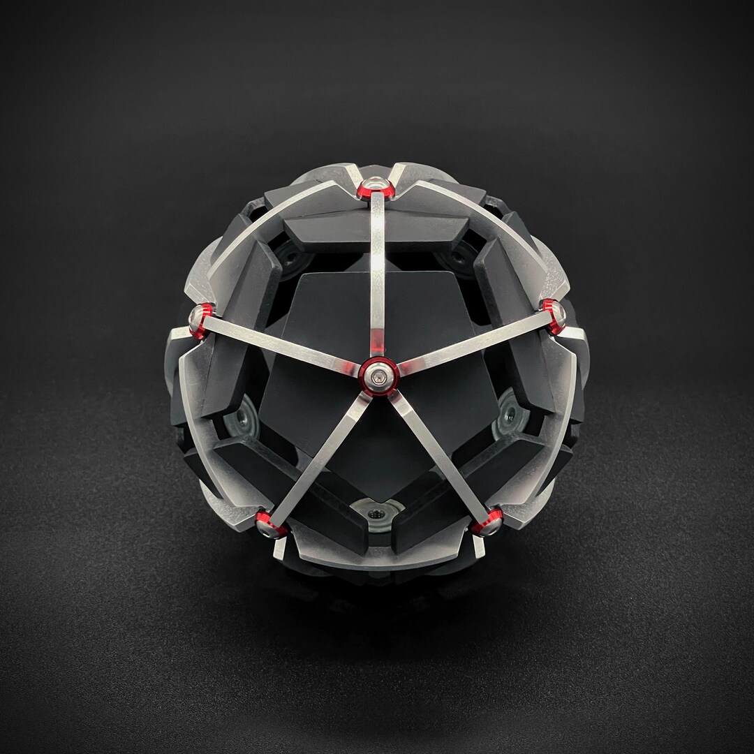 Geometric Dodecahedron Decor | Modern Tabletop Mechanical Display Art ...