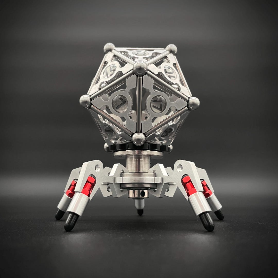 Mechanical Pentapod Desktop Die Spinner | Decorative Ribbed Truss 20 ...