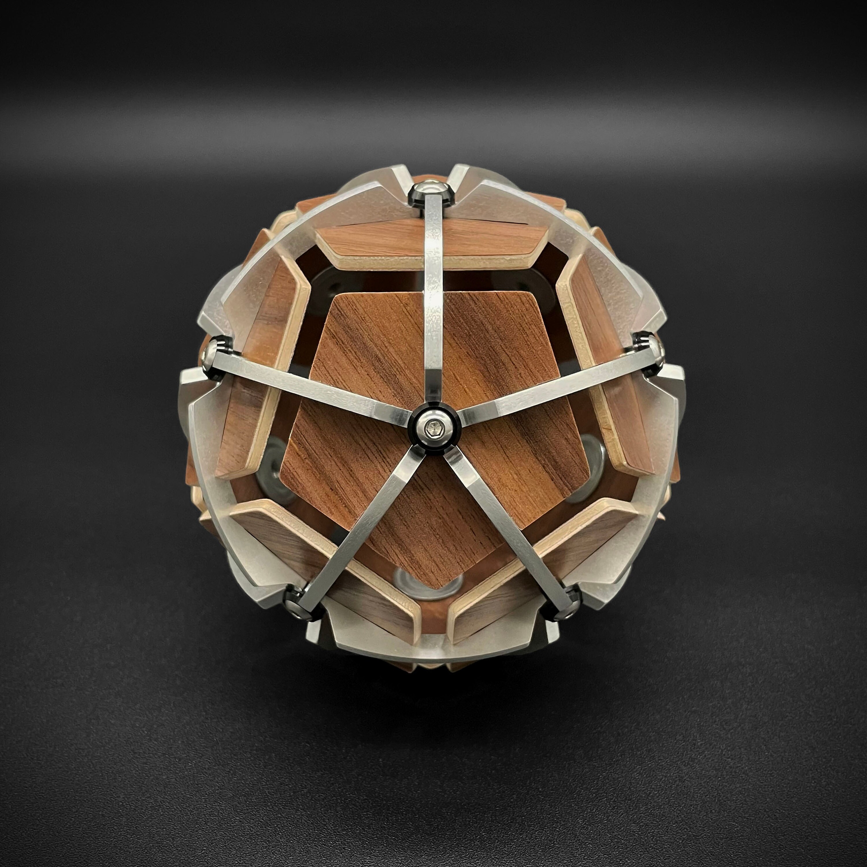 Geometric Dodecahedron Decor | Modern Tabletop Mechanical Display Art ...