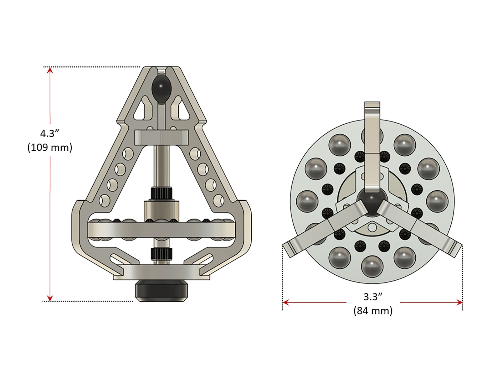 Tetrahedron Gyroscope Display | Desktop Kinetic Sculpture in Machined ...