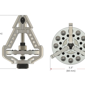 Tetrahedron Gyroscope Display | Desktop Kinetic Sculpture in Machined ...