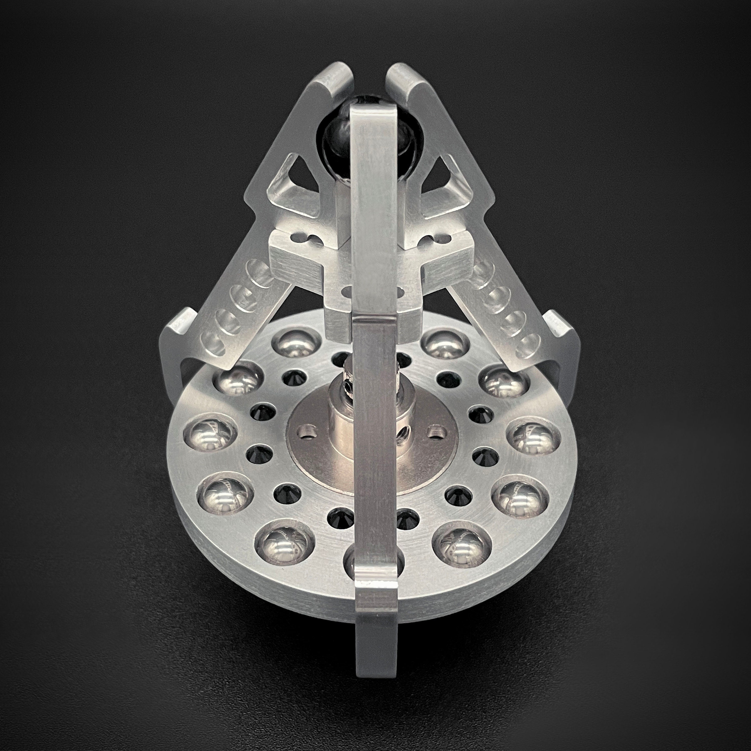 Tetrahedron Gyroscope Display | Desktop Kinetic Sculpture in Machined ...