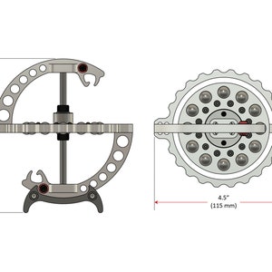 Modern Gyroscope Display W/ Stand | Desktop Kinetic Sculpture in ...