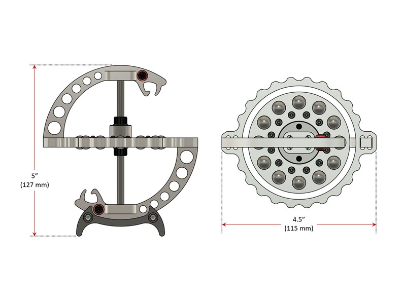 Modern Gyroscope Display W/ Stand Desktop Kinetic Sculpture in Machined ...