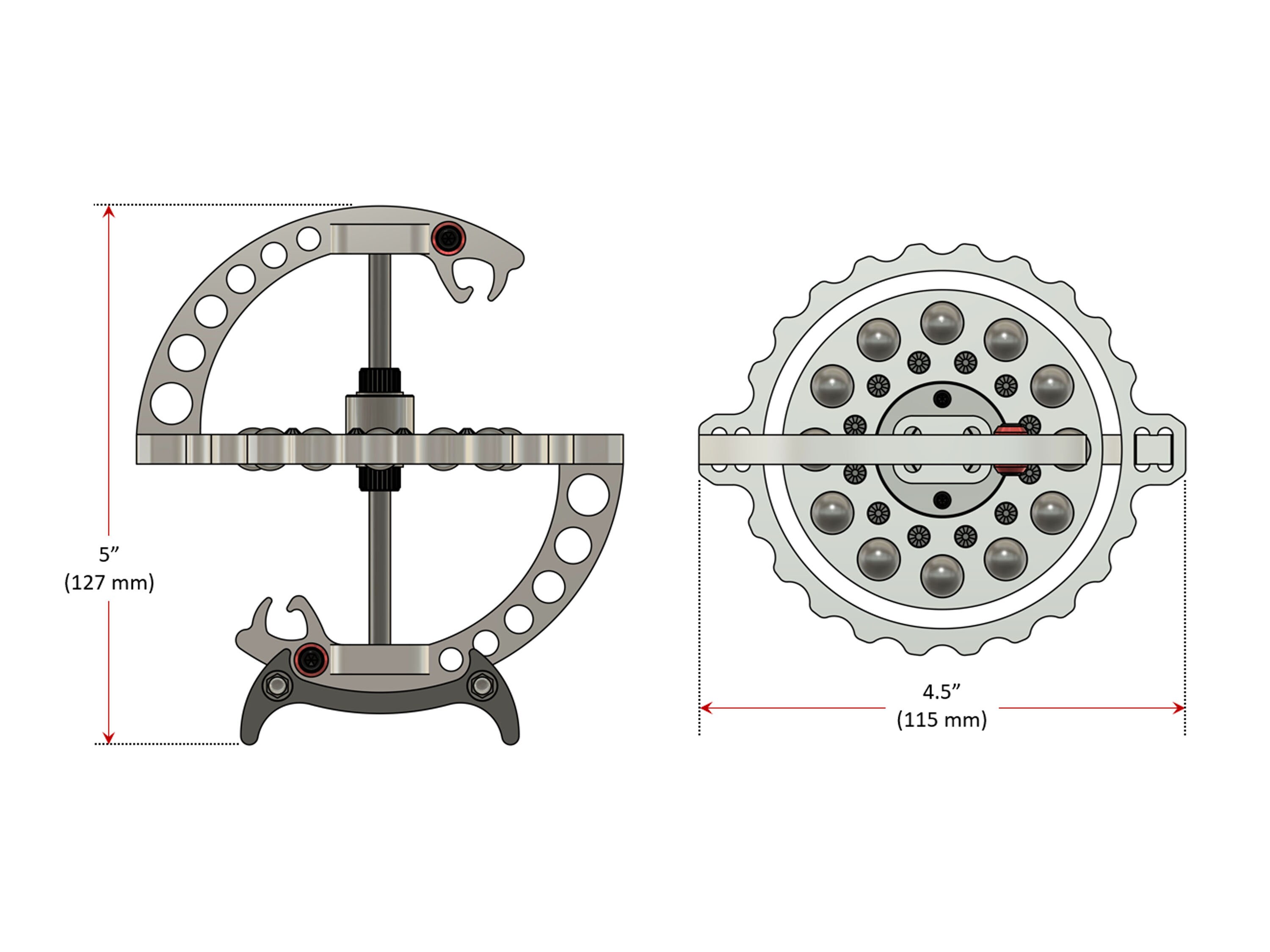 Modern Gyroscope Display W/ Stand Desktop Kinetic Sculpture in Machined ...