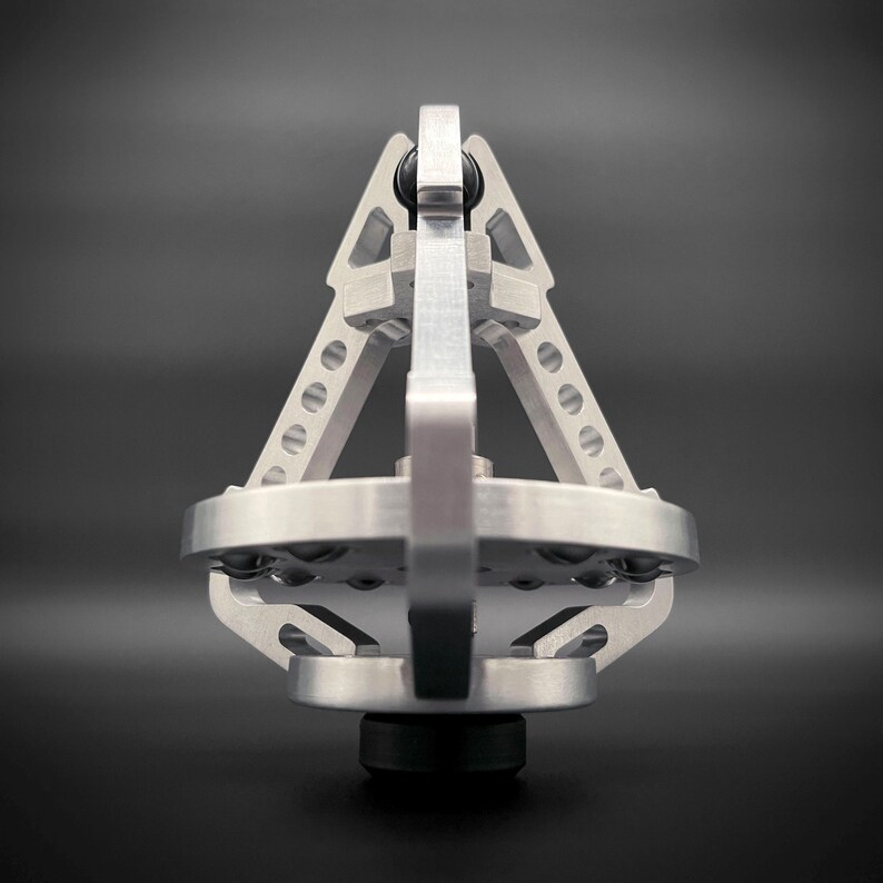 Tetrahedron Gyroscope Display | Desktop Kinetic Sculpture in Machined ...