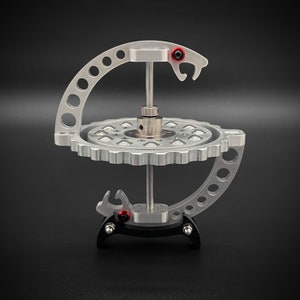 Modern Gyroscope Display W/ Stand | Desktop Kinetic Sculpture in ...