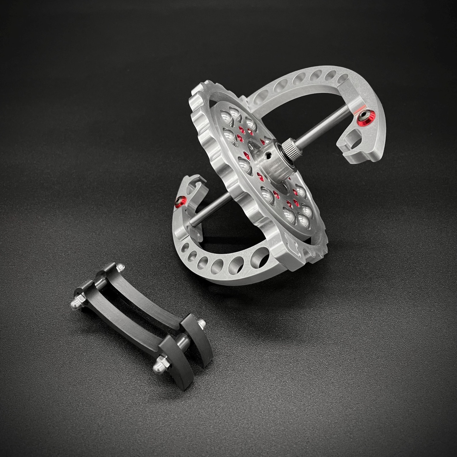 Twin Serpent Gyroscope Display W/ Stand | Modern Desktop Kinetic ...