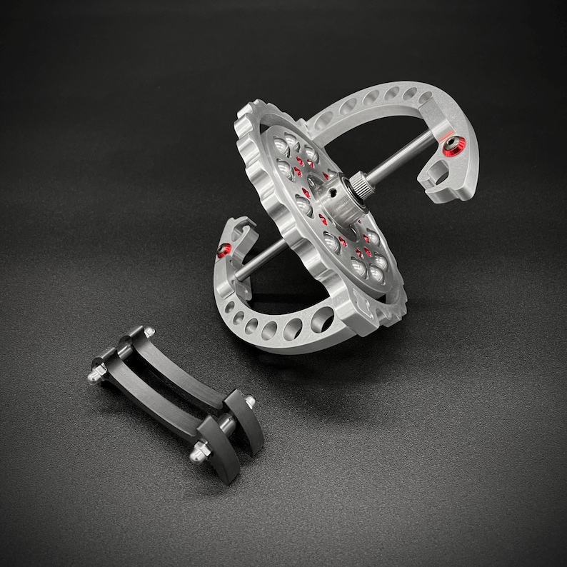 Twin Serpent Gyroscope Display W/ Stand | Modern Desktop Kinetic ...