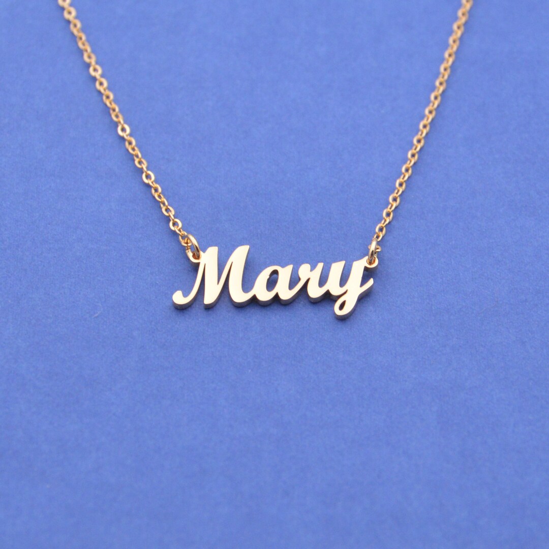 Personalized Gold Name Necklace, Custom Birthday Gift - Etsy
