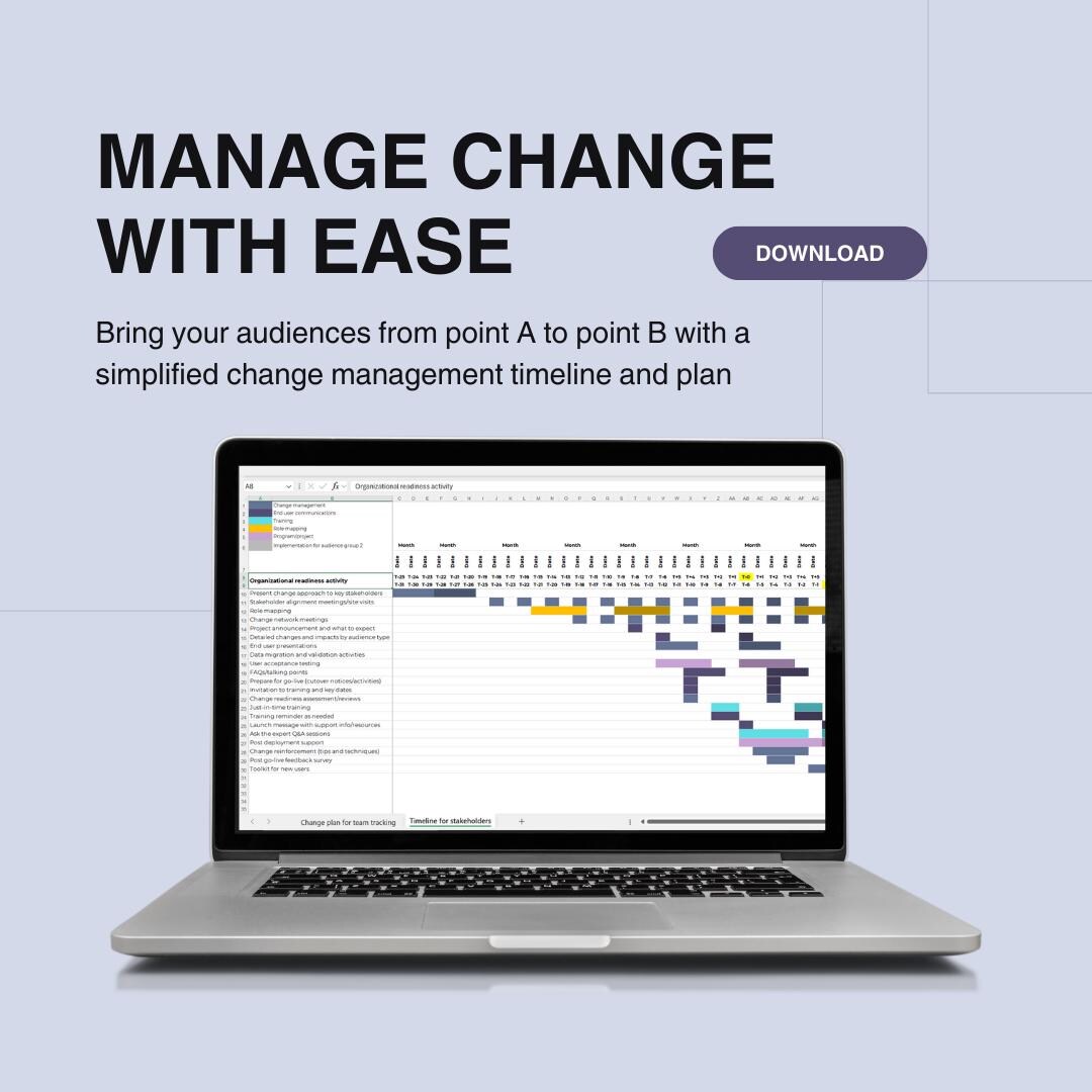 Change Management Timeline and Plan - Etsy