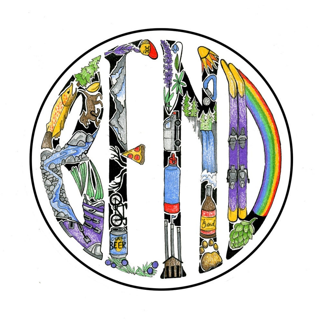 Bend Logo Sticker - Etsy