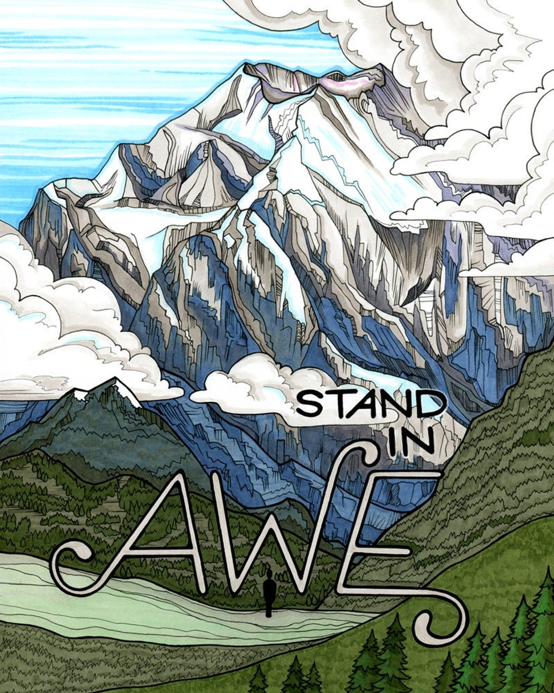 Awe Art Print - Etsy