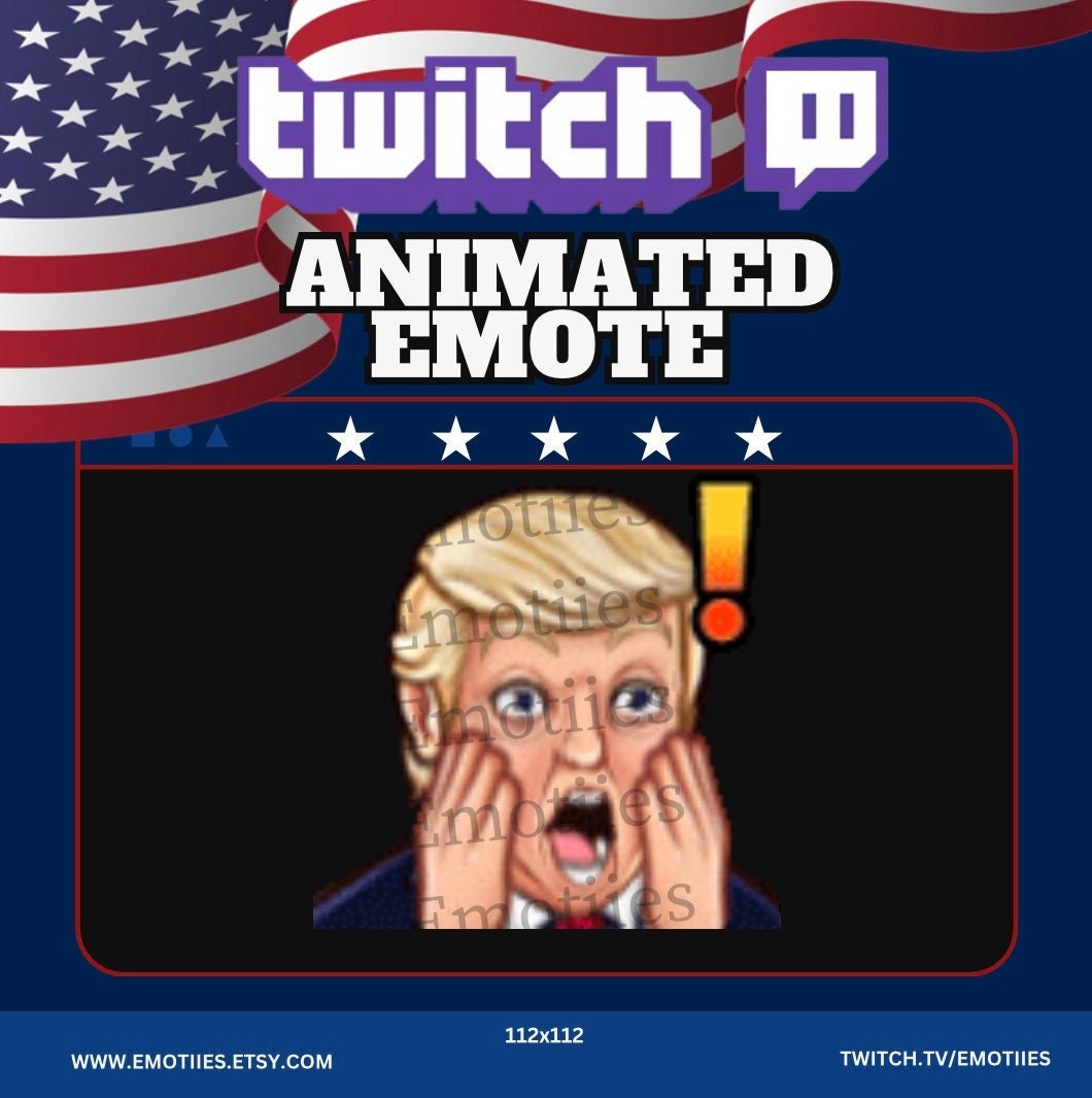 Animated Twitch Emote, Donald Trump Emote, Emote President, Gif Emote ...