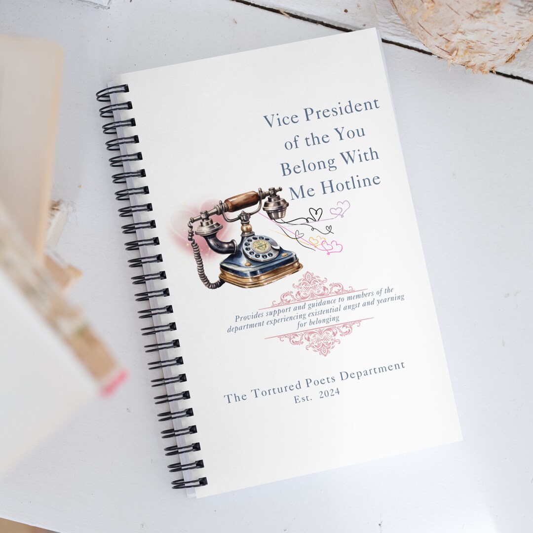 Tortured Poets Department TTPD Officers' Custom Notebook Director of ...