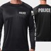 Custom POLICE Active Moisture Wicking Long Sleeve - Etsy