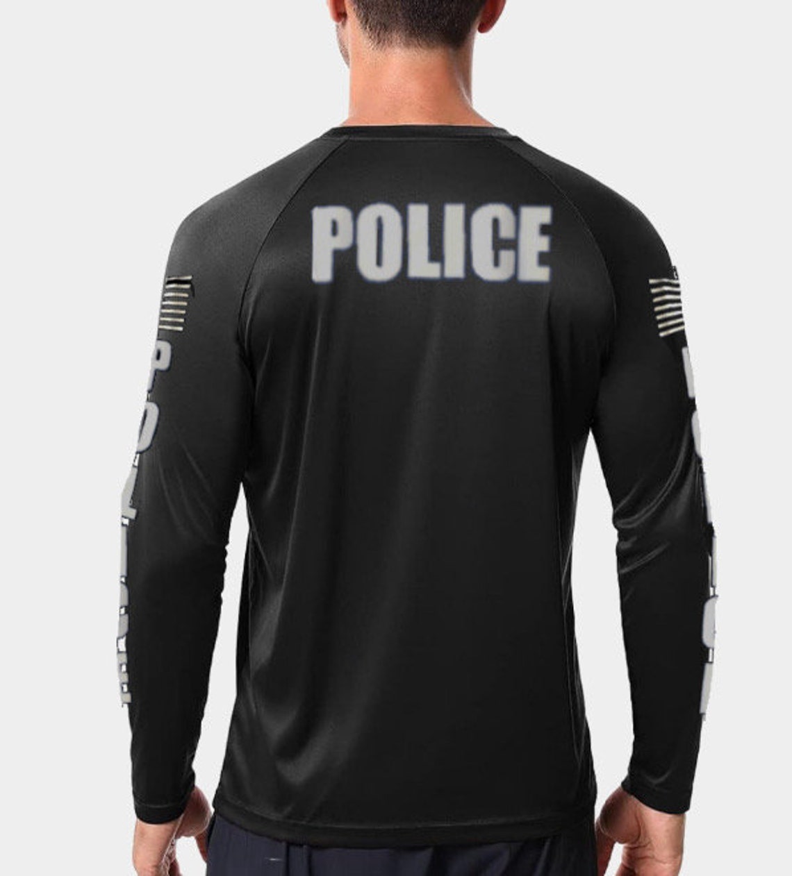 Custom POLICE Active Moisture Wicking Long Sleeve - Etsy