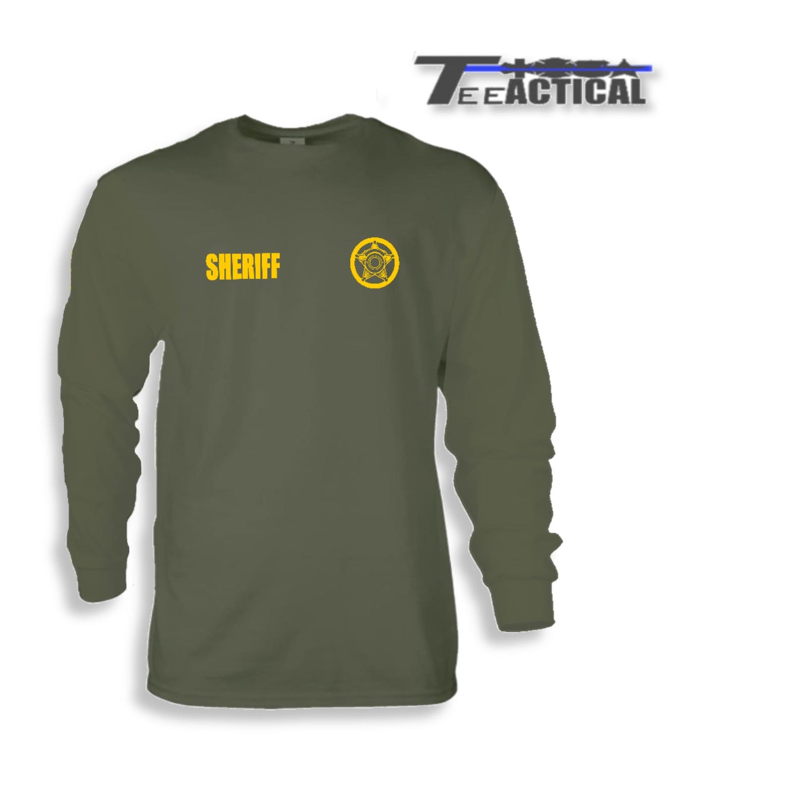 SHERIFF (customizable) 100% Cotton Long Sleeve Shirts - Etsy