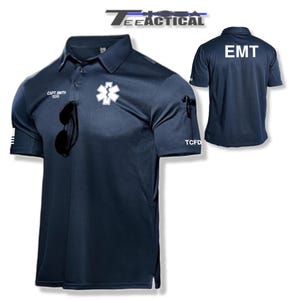 Custom EMT EMS EMR First Responder Tactical Short-sleeve Polo Shirts - Etsy