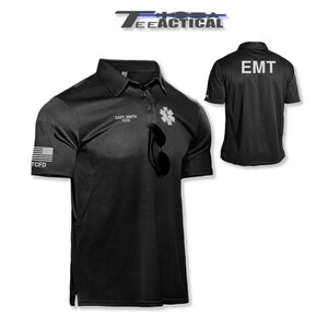 Custom EMT EMS EMR First Responder Tactical Short-sleeve Polo Shirts - Etsy