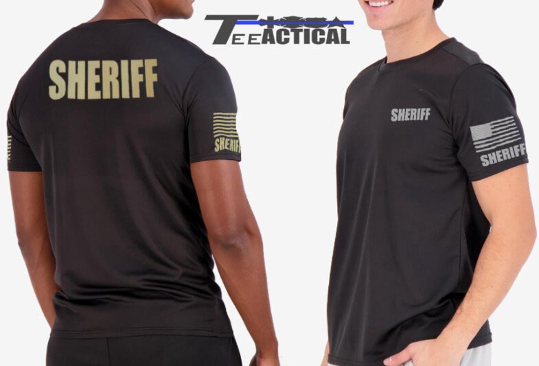 SHERIFF Short Sleeve Moisture Wicking Shirts - Etsy