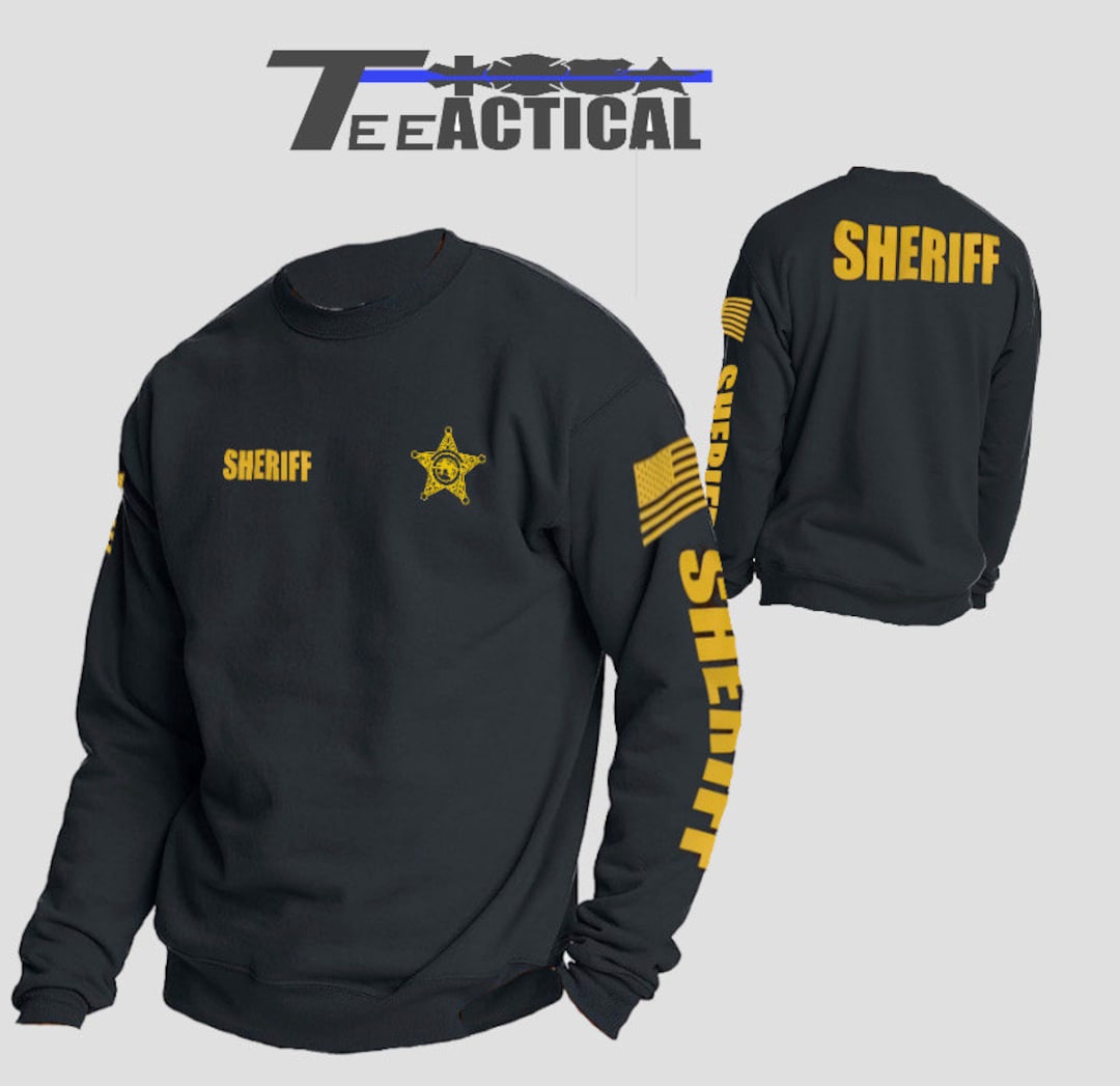 Custom SHERIFF DEPUTY Long Sleeve Crewneck Shirts - Etsy