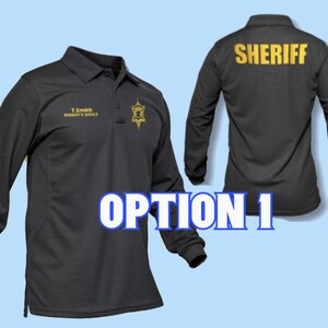 Custom First Responder Tactical Long-sleeve Polo Shirts - Etsy