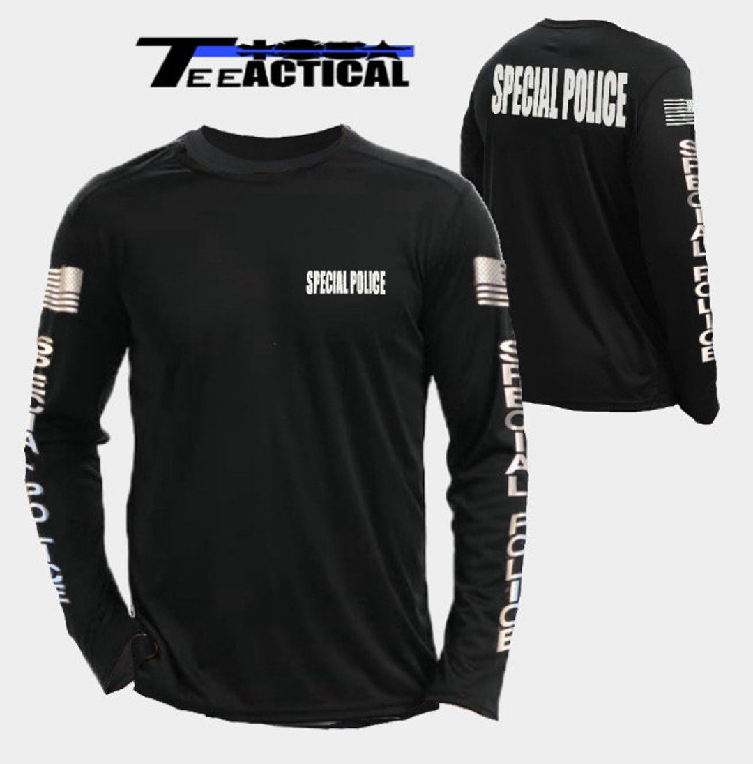 Custom SPECIAL POLICE Active Moisture Wicking Long Sleeve Shirt - Etsy
