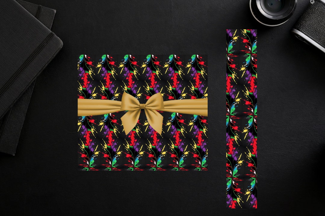 Gift Wrap, Printable Packaging, Printable Gift Wrap, Colorful Gift ...
