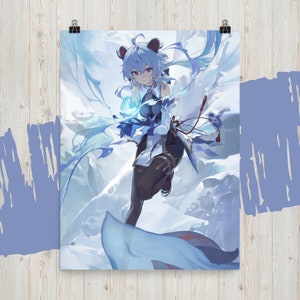 Genshin Impact Ganyu Premium Gloss Poster - Etsy